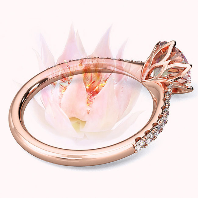 Pink Diamond Rose Gold Engagement Rings | Cape Diamonds