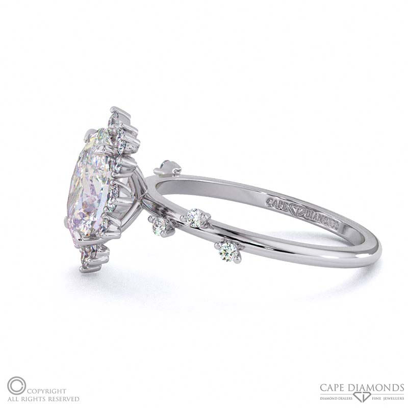Karoo Starlight Natural Diamond Engagement Ring White Gold | Cape Diamonds