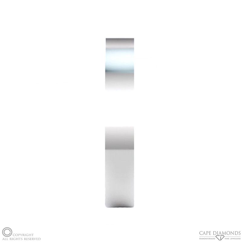 White Gold Flat 4mm Wide X 1.8mm Thick Polished Men’s Wedding Bands ...