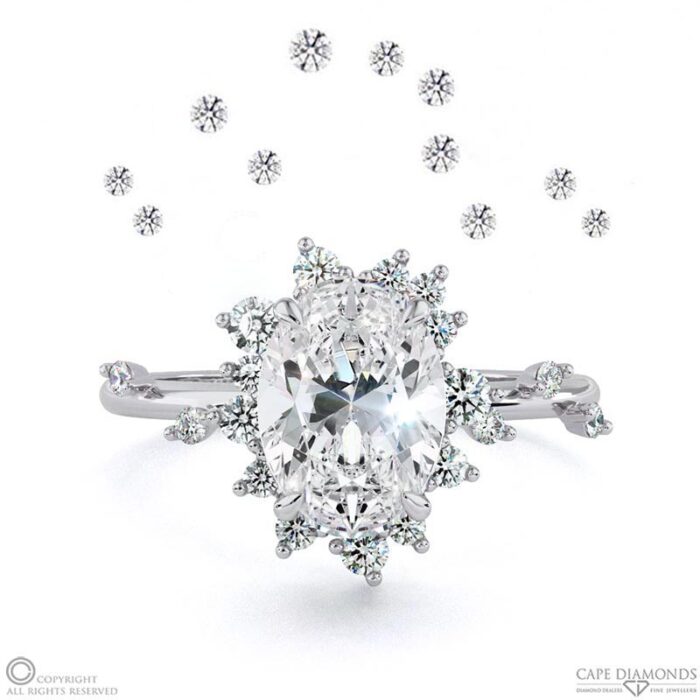 Karoo Starlight Natural Diamond Engagement Ring White Gold | Cape Diamonds