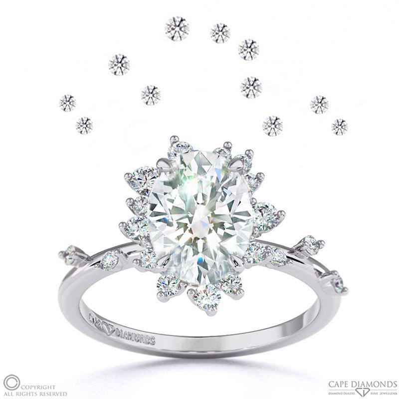 Karoo Starlight Natural Diamond Engagement Ring White Gold | Cape Diamonds