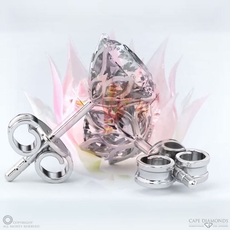 Natural White Diamond Earrings Archives | Cape Diamonds