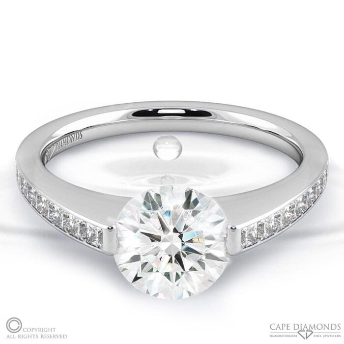 Eternal Soul Sophisticated Natural Diamond Engagement Ring White Gold ...