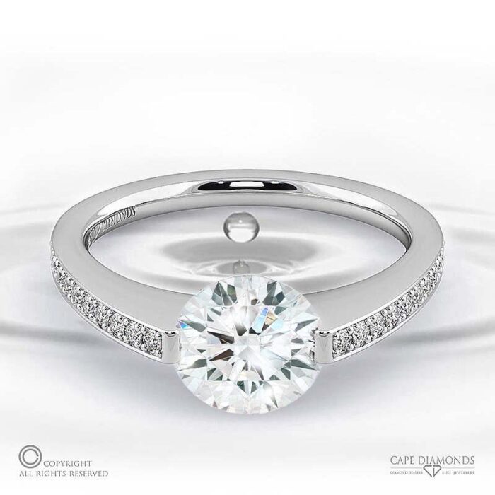 Soul Amore Pavé Natural Diamond Engagement Ring White Gold – Cape Diamonds